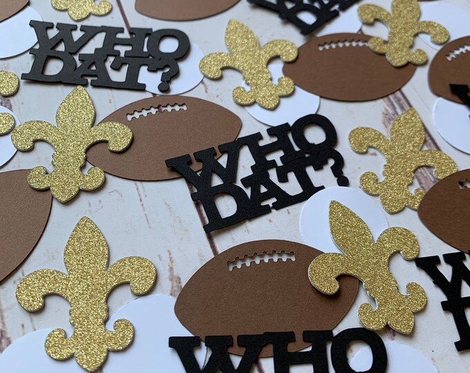 Saints Football Confetti - Saints Party Decorations - Saints Decor ...