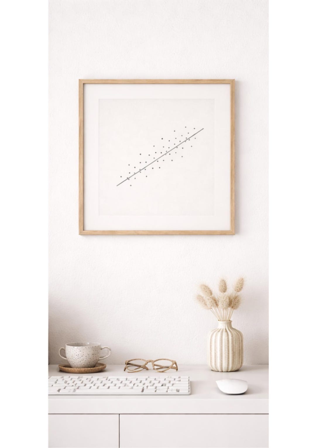 Scatter Plot Print | Minimal Statistical Wall Art | Data Analyst ...