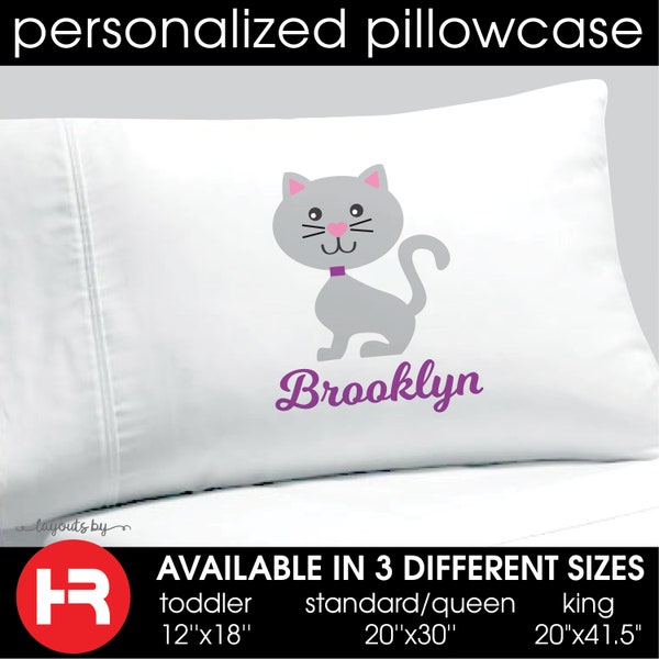 Cat Pillowcase - Etsy