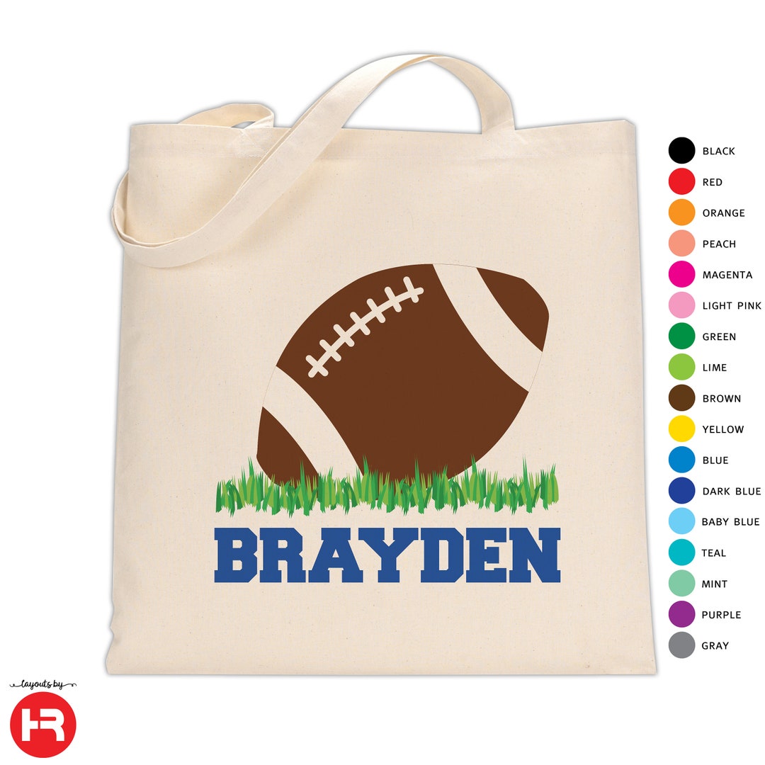 Personalized Football Tote Bag • Team Gift - Etsy