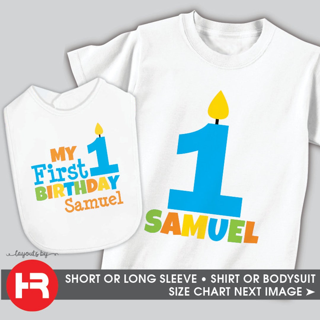 Personalized Boys 1st Birthday Shirt or Bodysuit and Birthday - Etsy