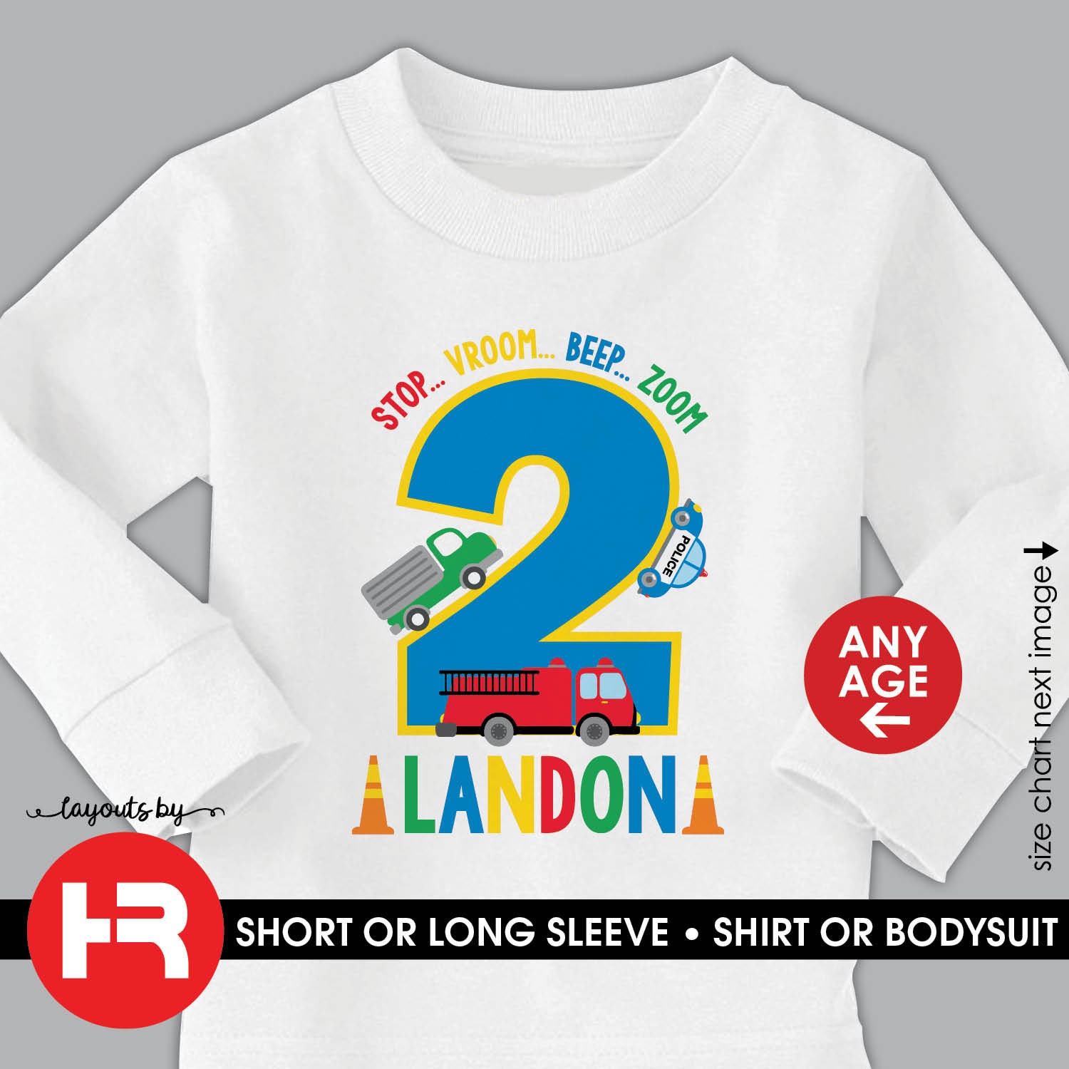 Traffic Jam Birthday Shirt or Bodysuit • Monogram Transportation ...
