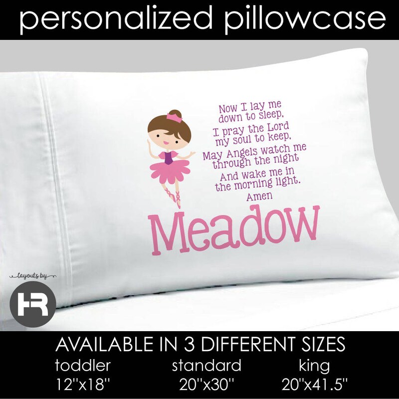 Girls Pillowcase - Etsy