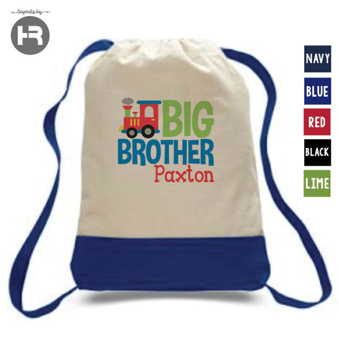 Train Big Brother Backpack Personalized - Etsy