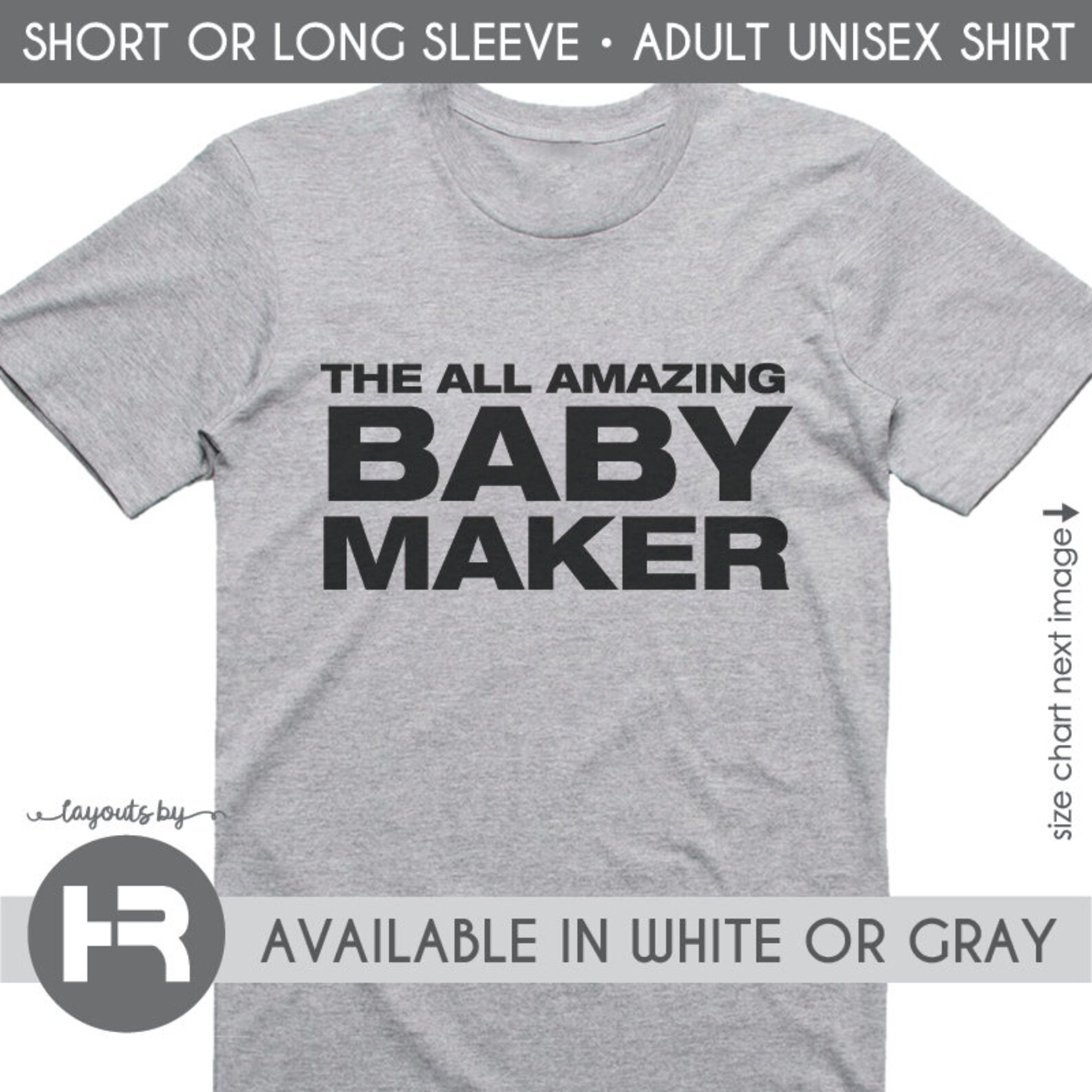 The All Amazing Baby Maker • Humor Dad Shirt / Dad Pregnancy ...