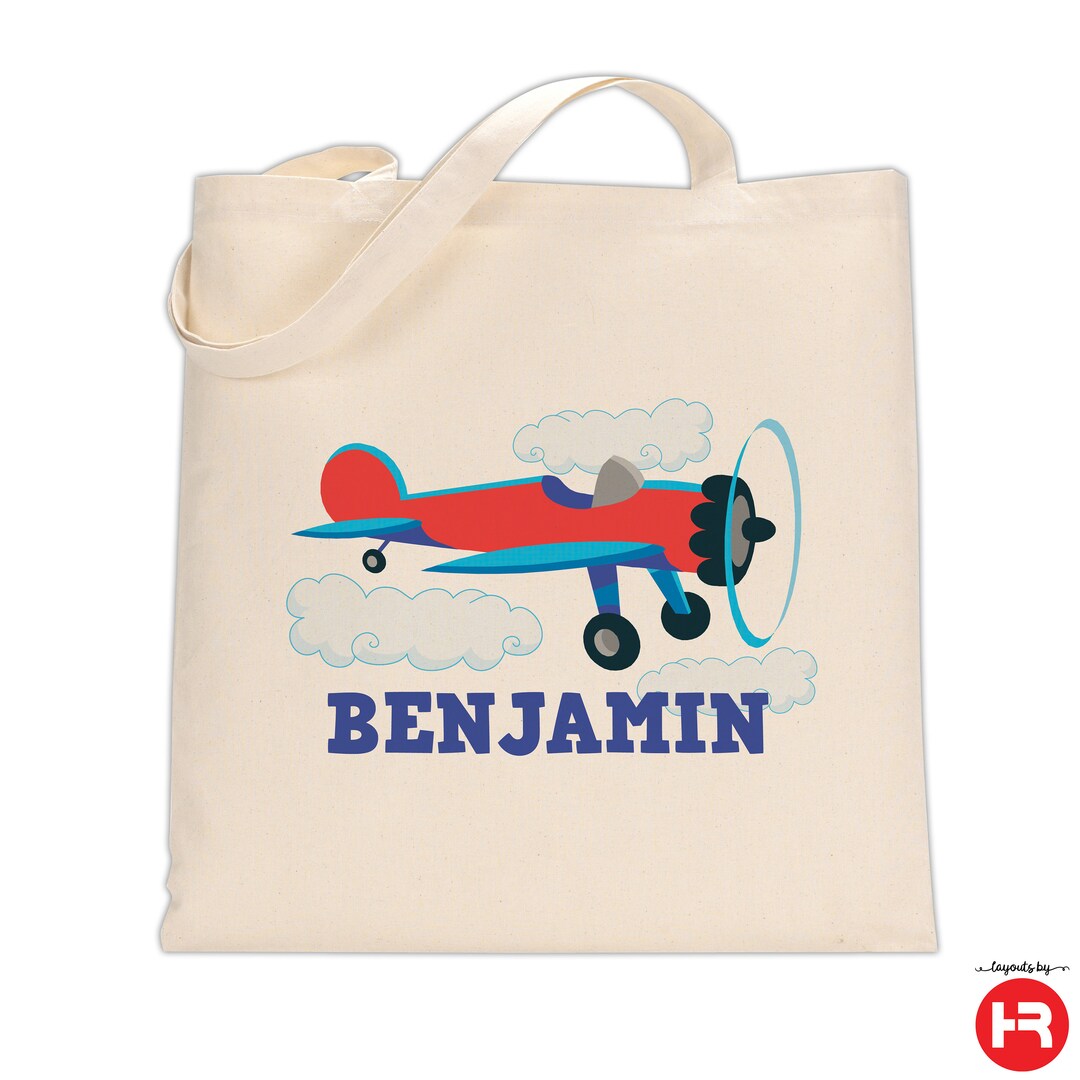 Airplane Tote Bag Personalized • Perfect for a Big Brother Gift ...
