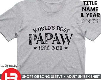 Papaw T Shirt - Etsy