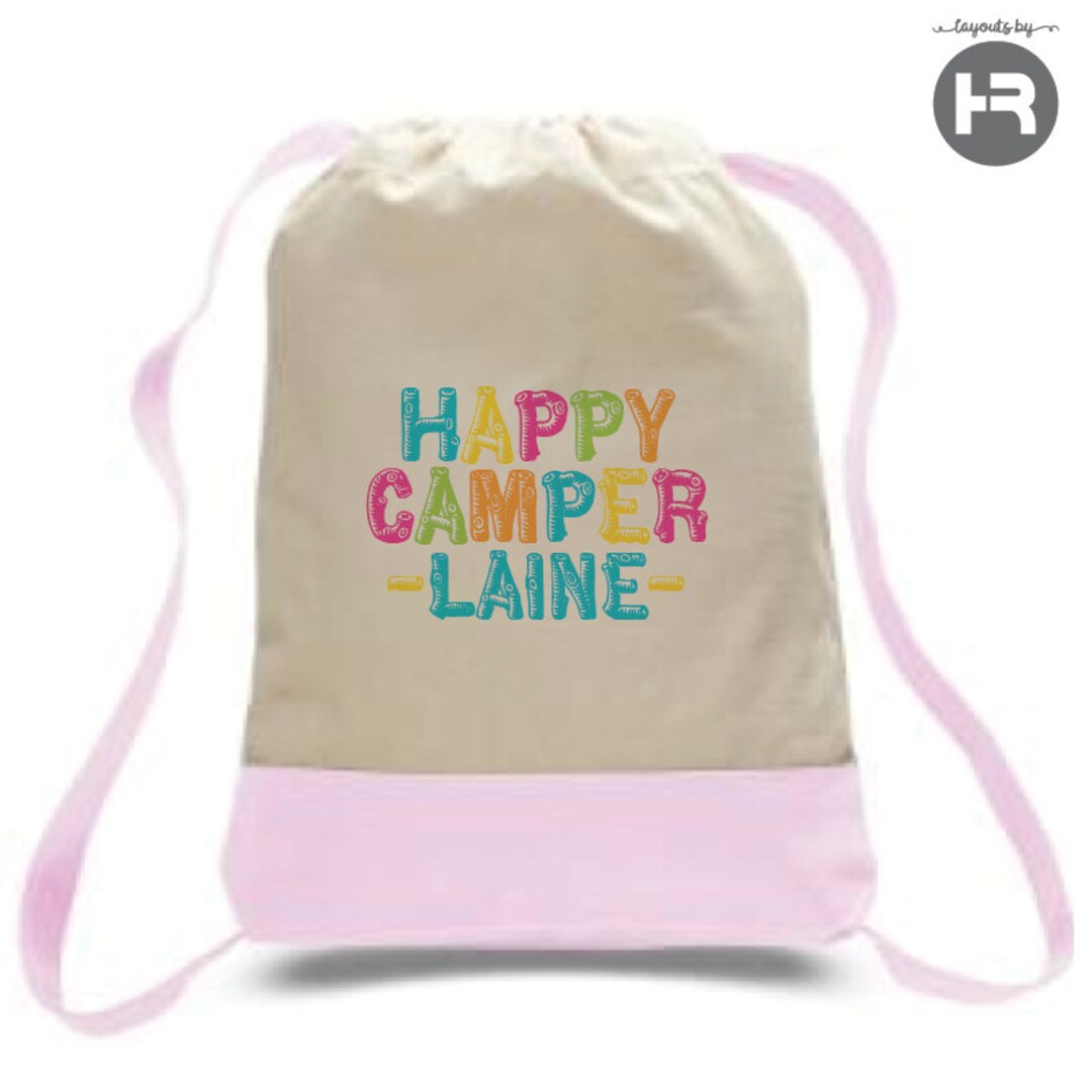 Girls Camping Backpack Personalized With Name • Monogrammed Camper ...