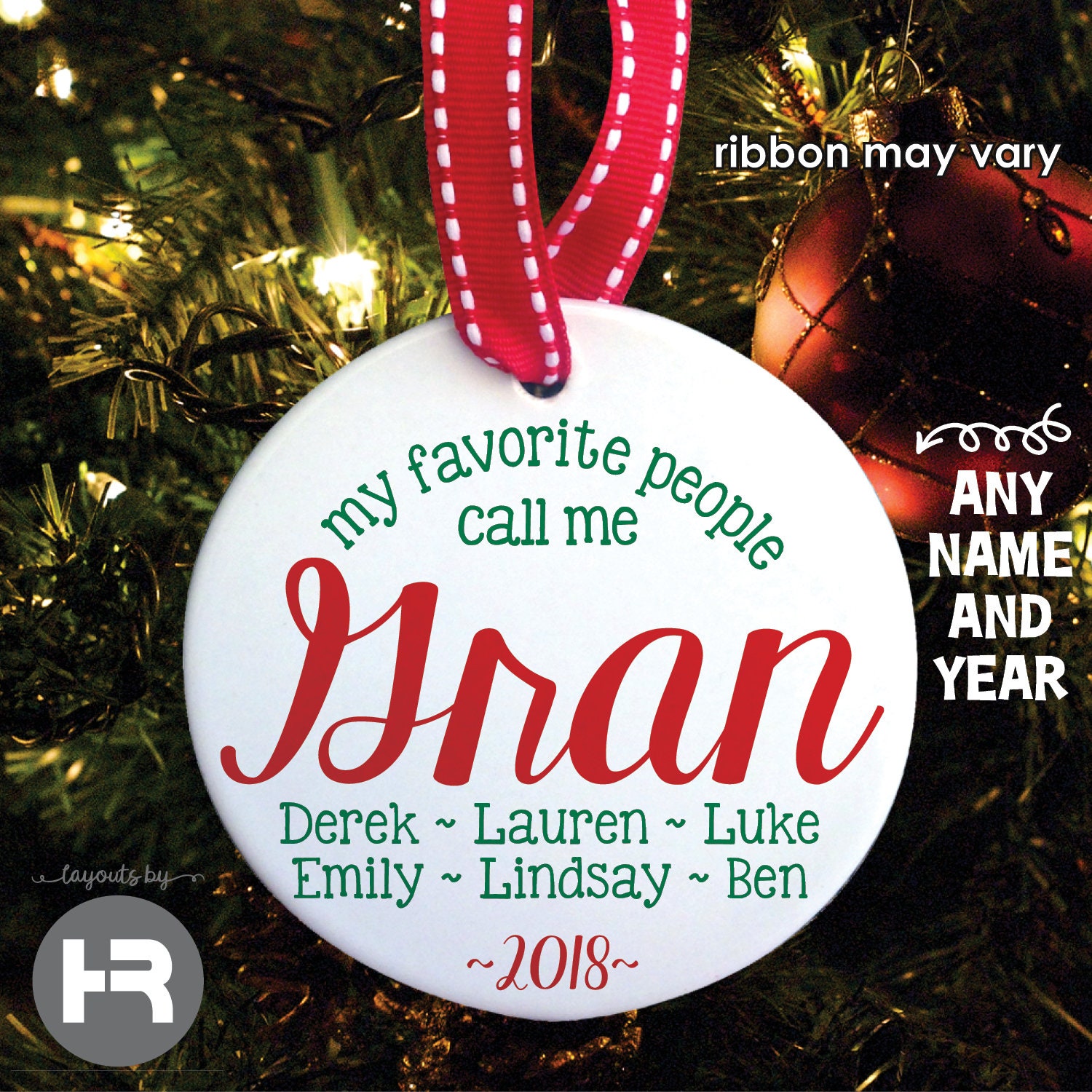 Favorite people call me mamaw christmas ornament mamaw | Etsy