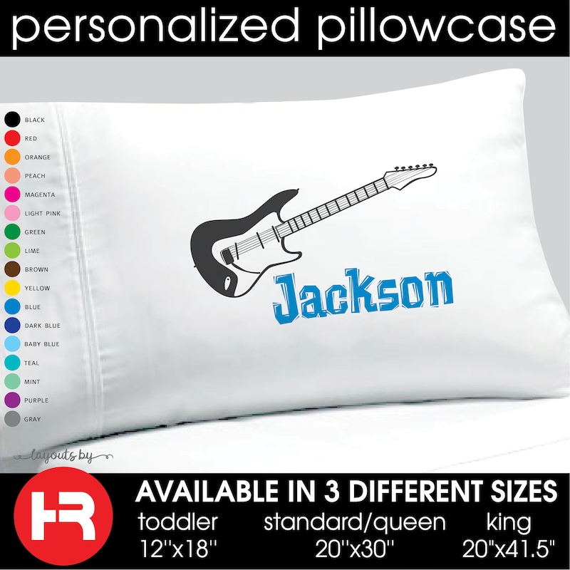Guitar Print Pillows - Etsy