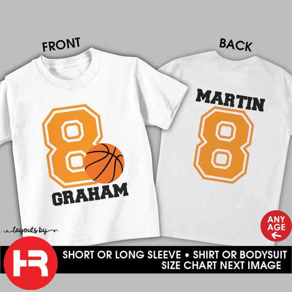 Basketball Birthday Shirt - Etsy