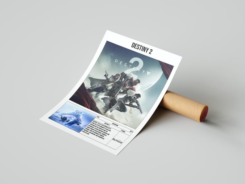 Destiny 2 Poster, Video Game Poster, Minimalist Game Print, Gaming Room ...