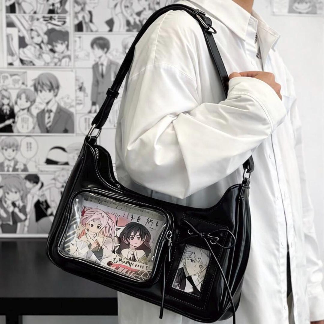 Ita Bag With Clear Window, Bow, Kawaii Shoulder Bag, Custom Display Bag ...