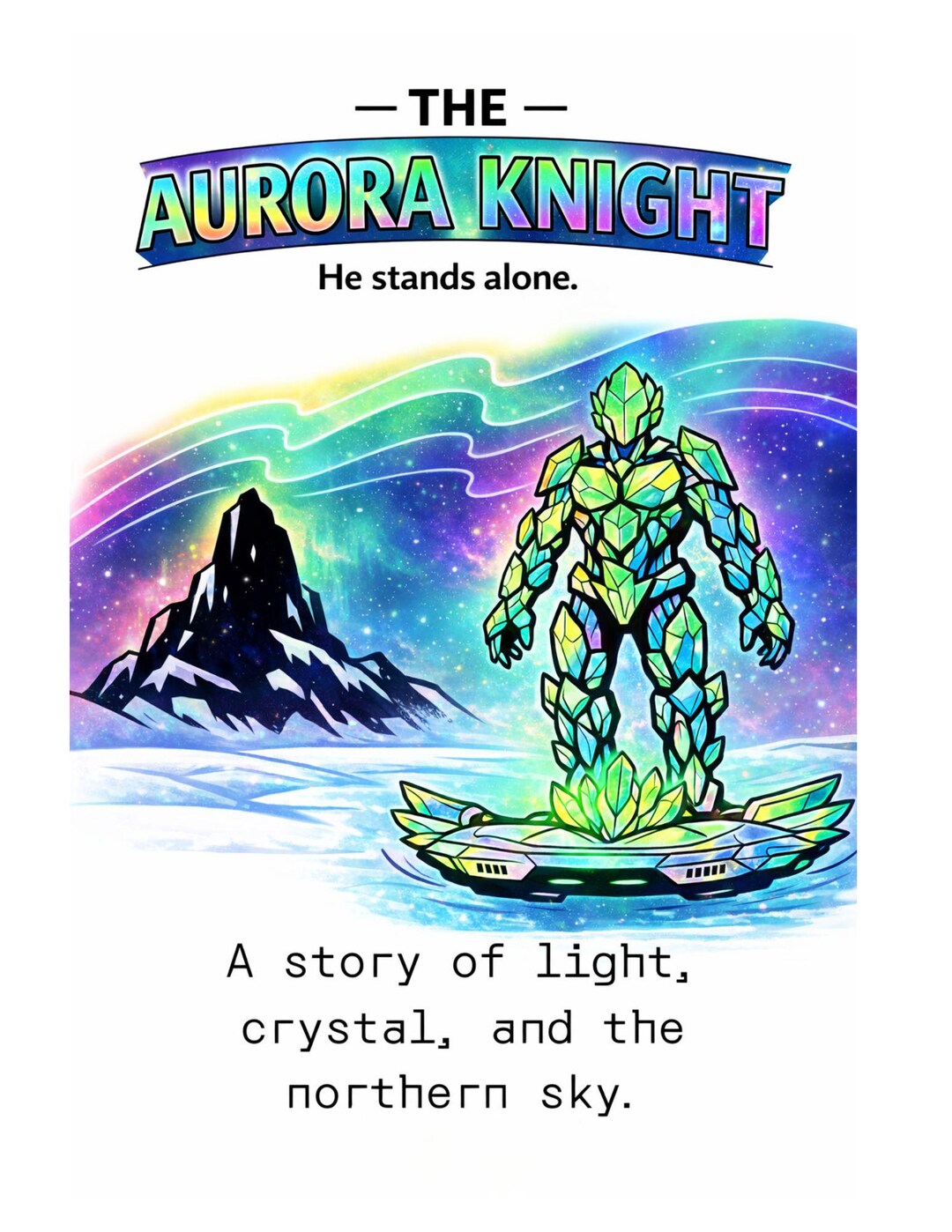 Aurora Knight Fantasy Coloring Book, Mythic Warrior, Northern Lights ...