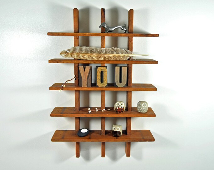 Primitive Wood Shelf Storage Wall Crate Vintage - Etsy