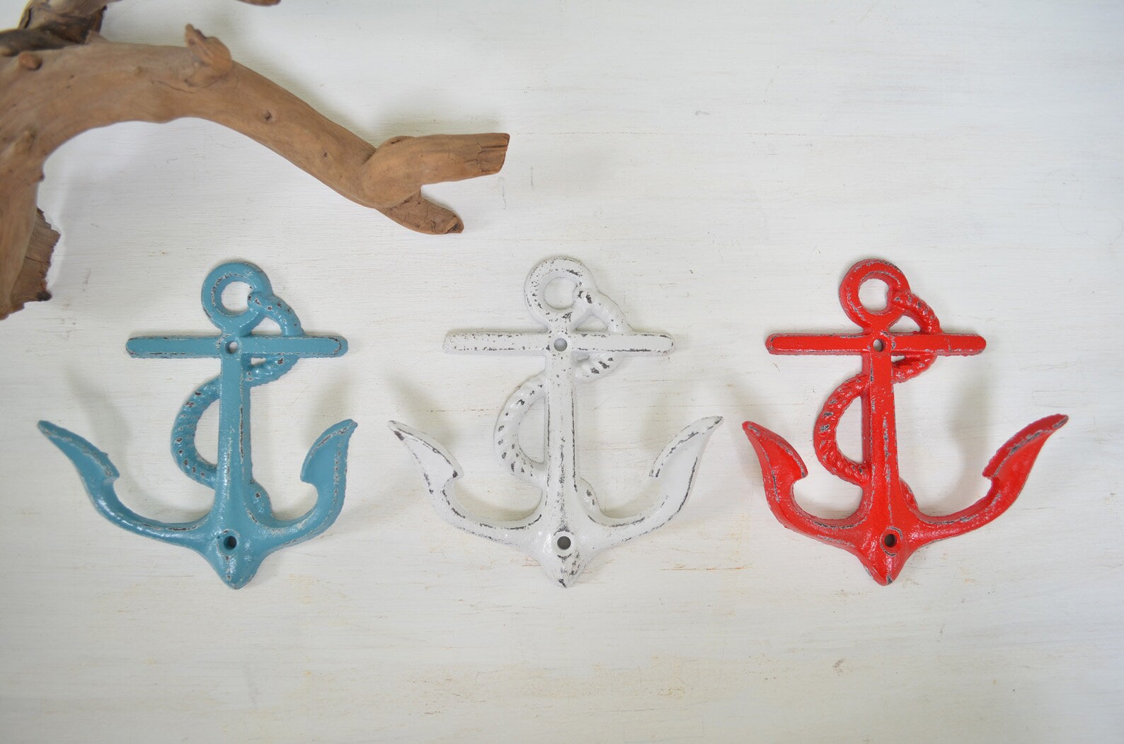 One Cast Iron Anchor Hook Nautical Tropical Decor Hooks Key - Etsy