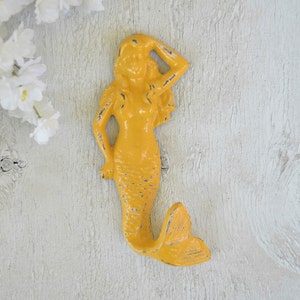 Mermaid Hook, Cast Iron Hook, Coat Hook, Spa Hook, Key Hook, Tropical ...