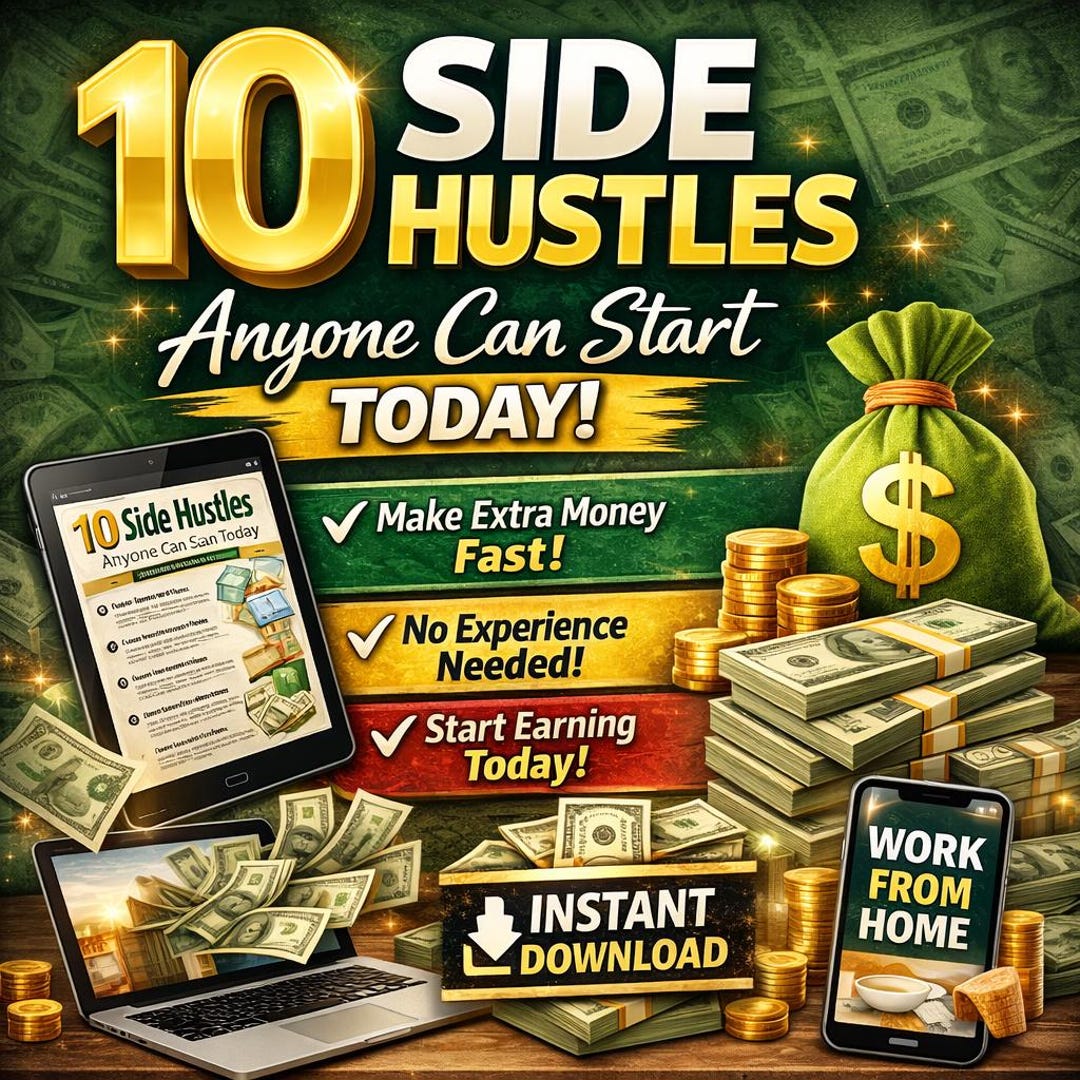 10 Side Hustles You Can Start Today | No Experience Needed | Make Extra ...