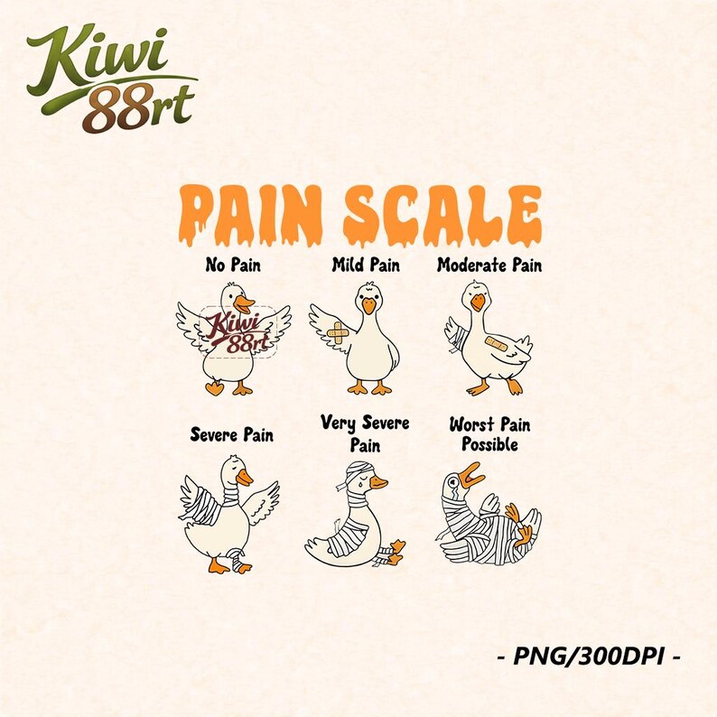 Goose Pain Scale Png, Funny Nurse Goose Png, Medical Humor Png, Nurse ...