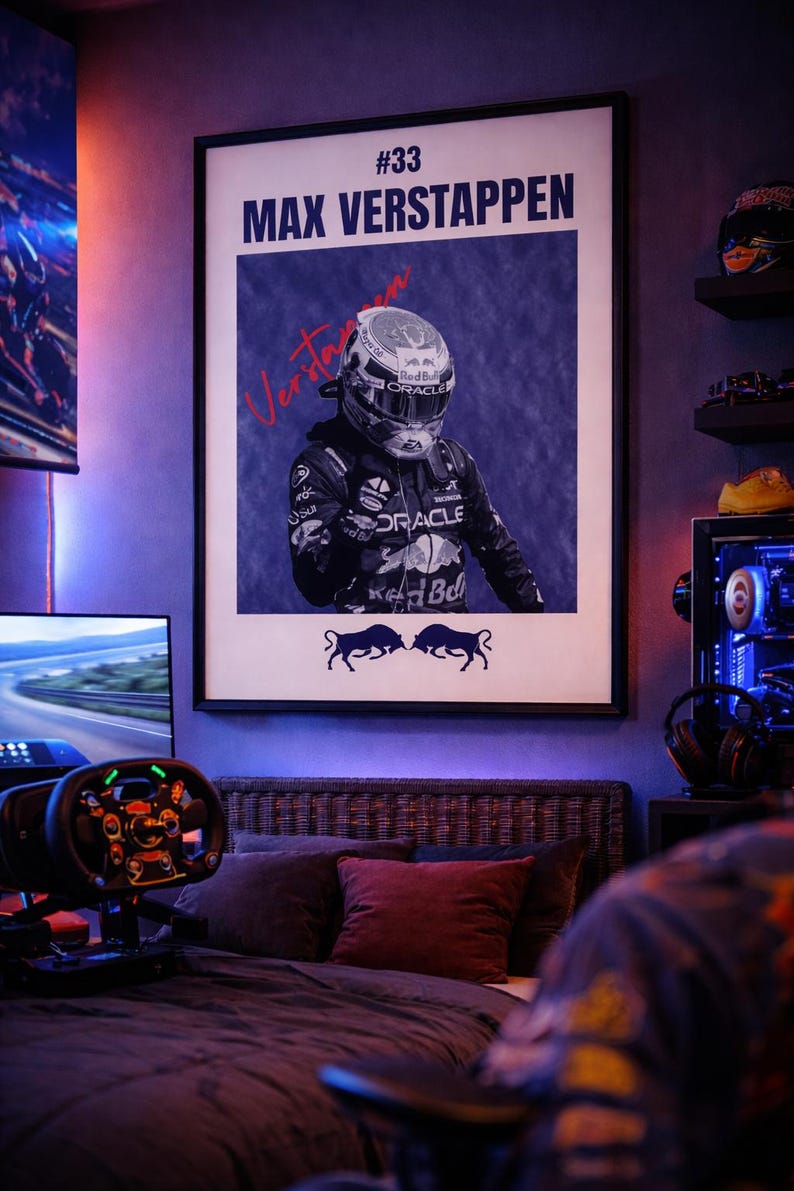 Max Verstappen Redbull F1, Wall Art (instant Download) - Etsy