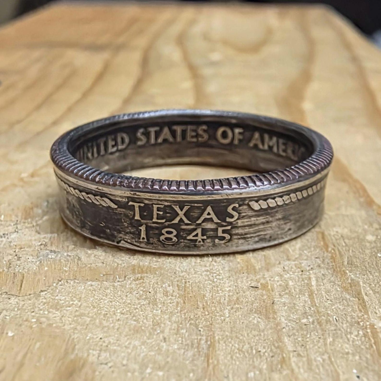 Handmade State U.S. Quarter Coin Ring | Customized Jewelry | Historical ...