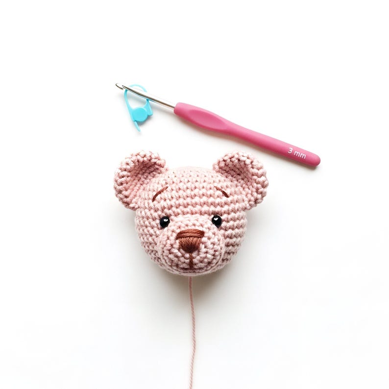 Crochet Bear Amigurumi Pattern | Winter Animal Toy With Bow (PDF ...