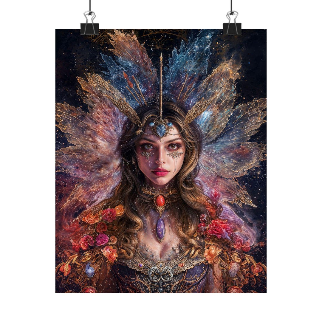 Mystical Fairy Queen Matte Vertical Poster | Fantasy Art, Ethereal ...
