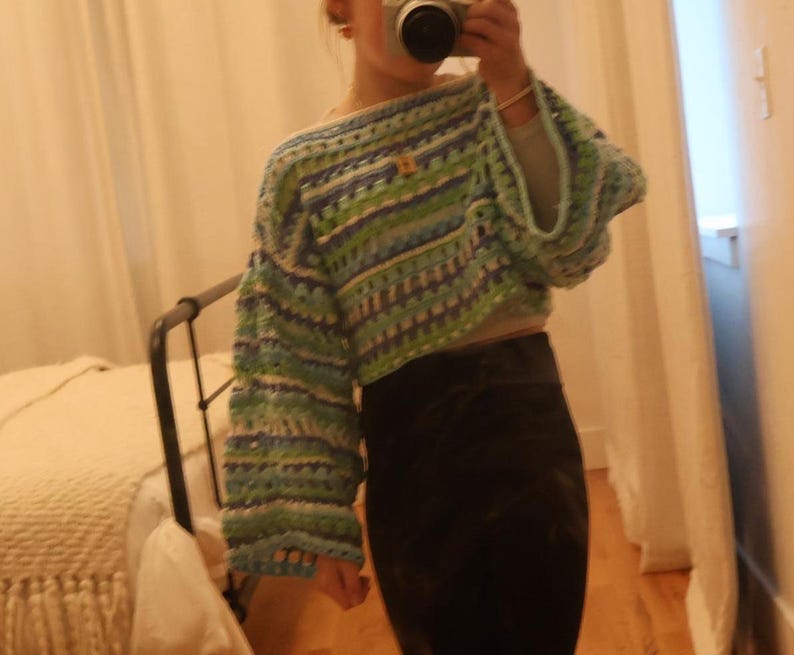 Mesh Sweater Crochet Pattern – Crochet Summer Sweater Cover up Pattern ...