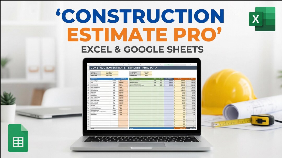 Construction Estimate Template Excel | Contractor Estimating ...