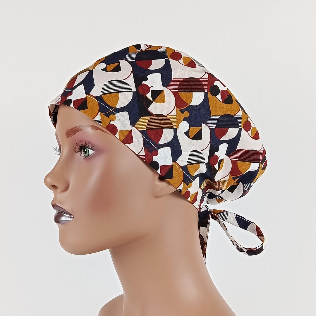 Women's Surgical Cap - Nurse's Cap for Long Hair - Chic Premium Cotton ...