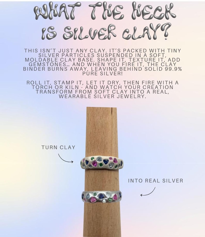 Silver Clay Ring Making Kit – DIY Jewelry for Two (date Night Edition ...