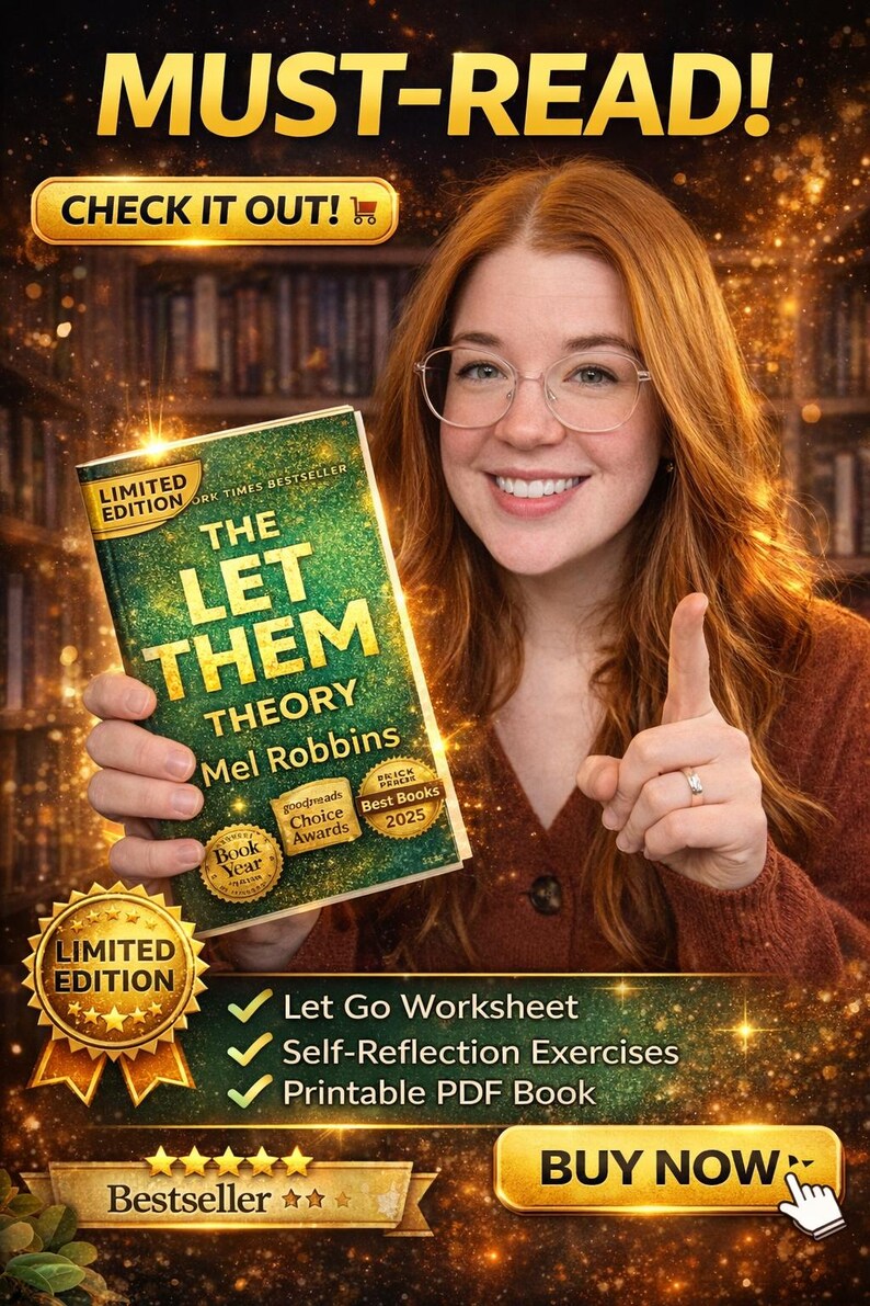 The Let Them Theory Book by Mel Robbins | Self-help, Personal Growth ...