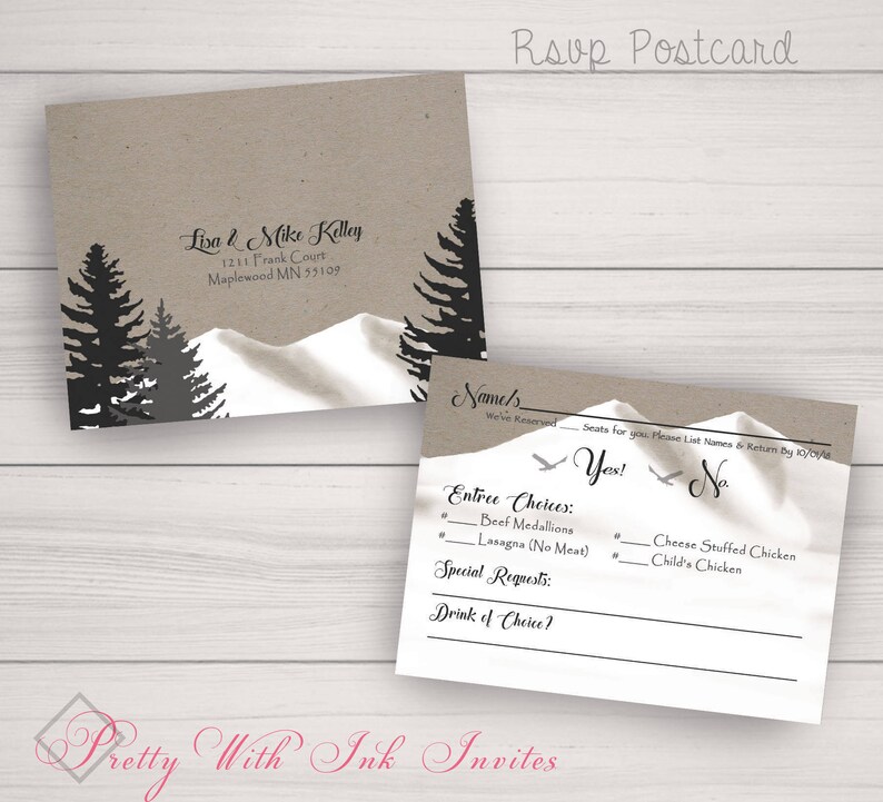 NATURE WALK Invitations:wedding, Shower, Birthday, Vacation, Hunting ...