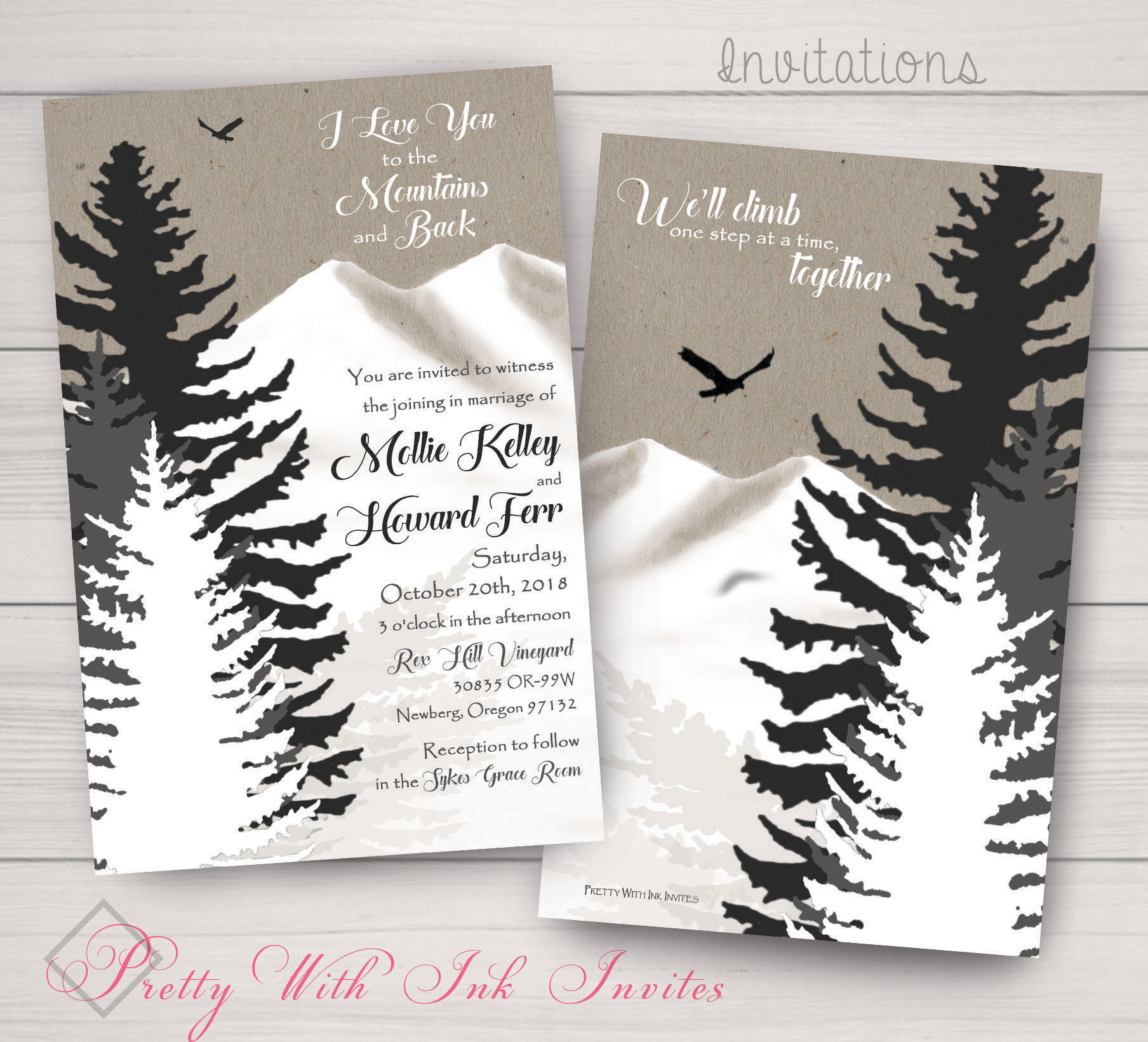 NATURE WALK Invitations:wedding, Shower, Birthday, Vacation, Hunting ...