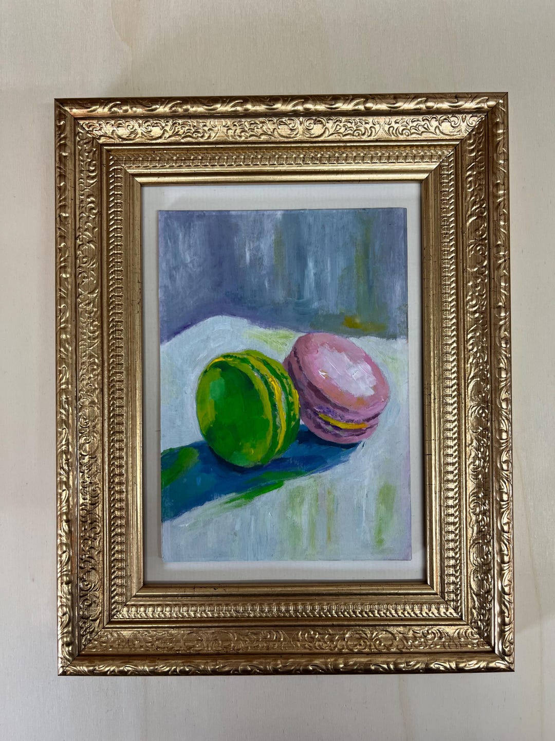 Macaron Still Life Original Oil Painting [UNIQUE PIECE] - Etsy