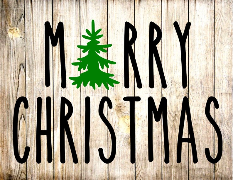 Farmhouse Merry Christmas SVG PNG - Etsy Denmark
