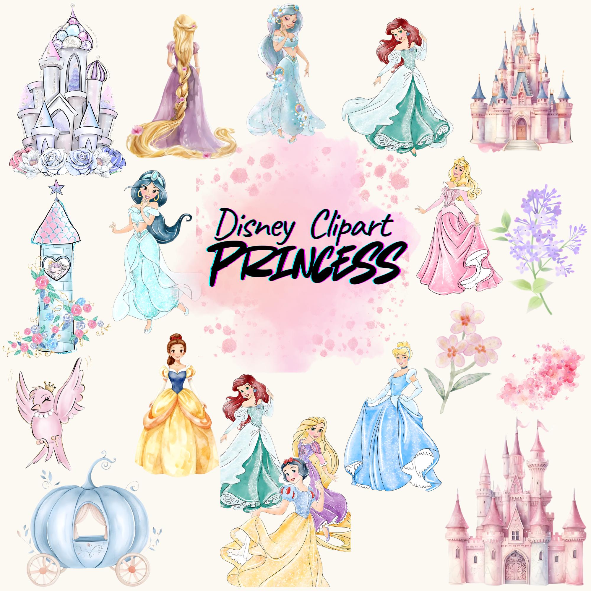 Watercolor Princess Clipart Bundle, Fairytale Characters, Magical ...