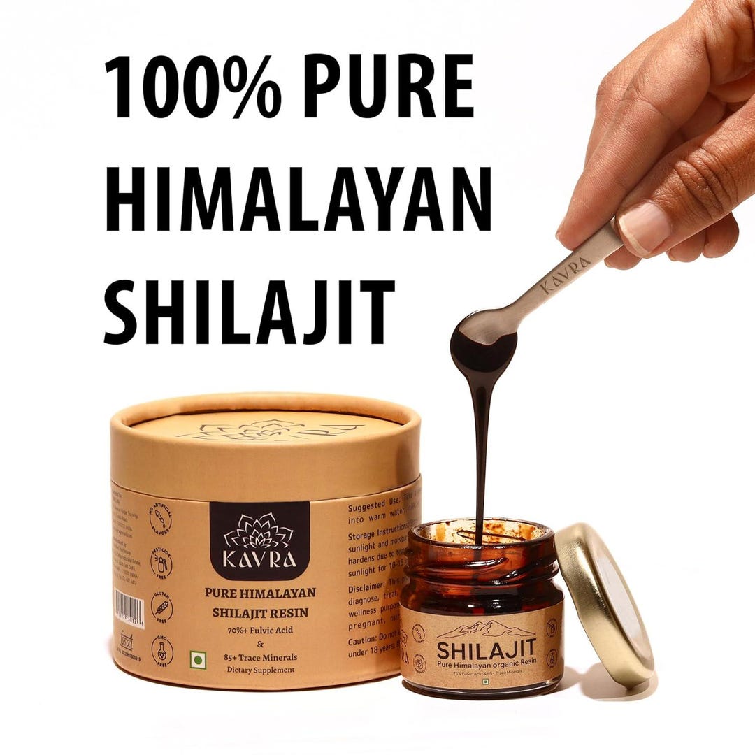 KAVRA Pure Himalayan Shilajit Resin 10g | Authentic Mineral-rich Resin ...