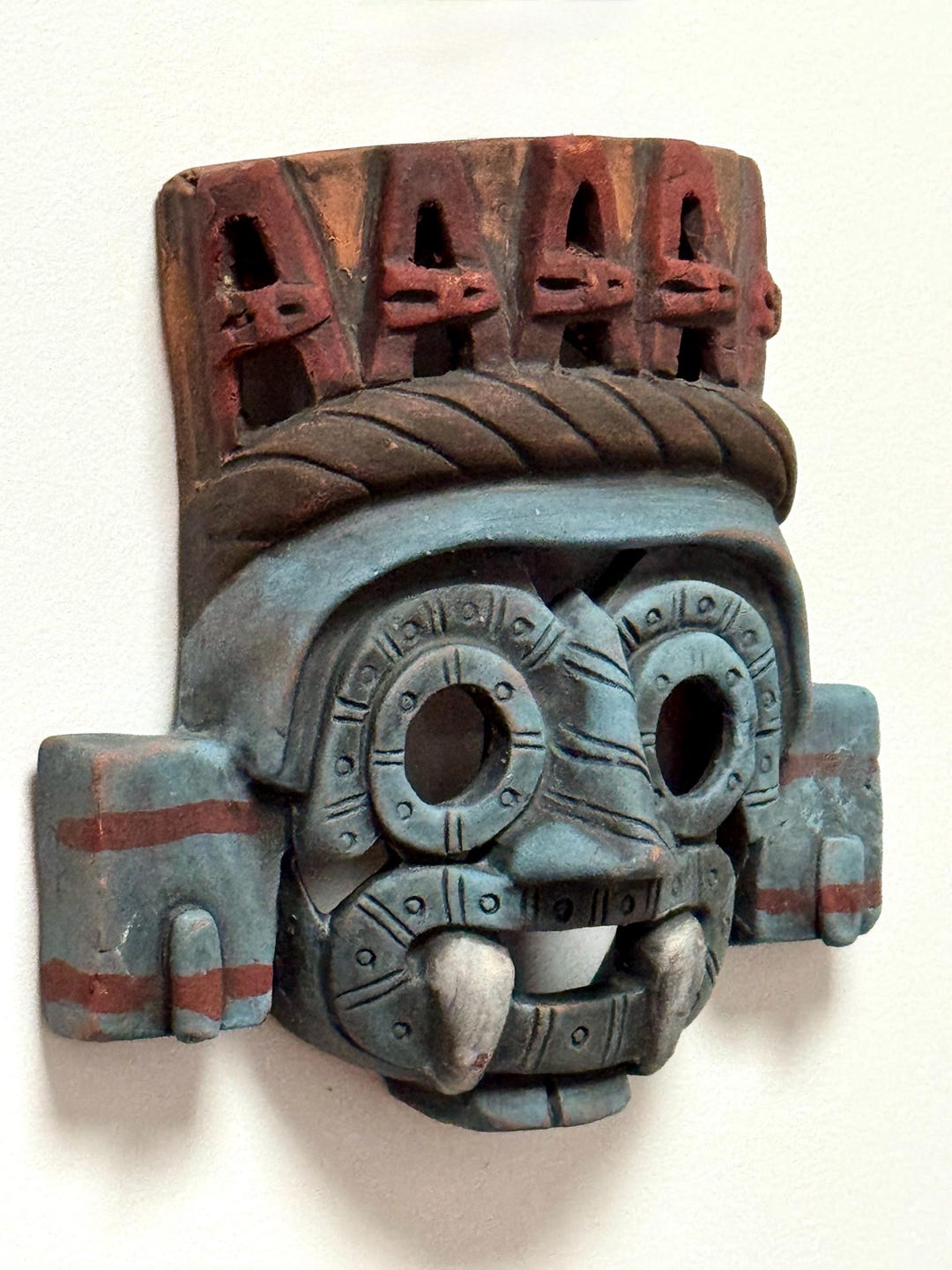 Small Mexican Clay Tláloc Mask of Aztec Rain God - Etsy