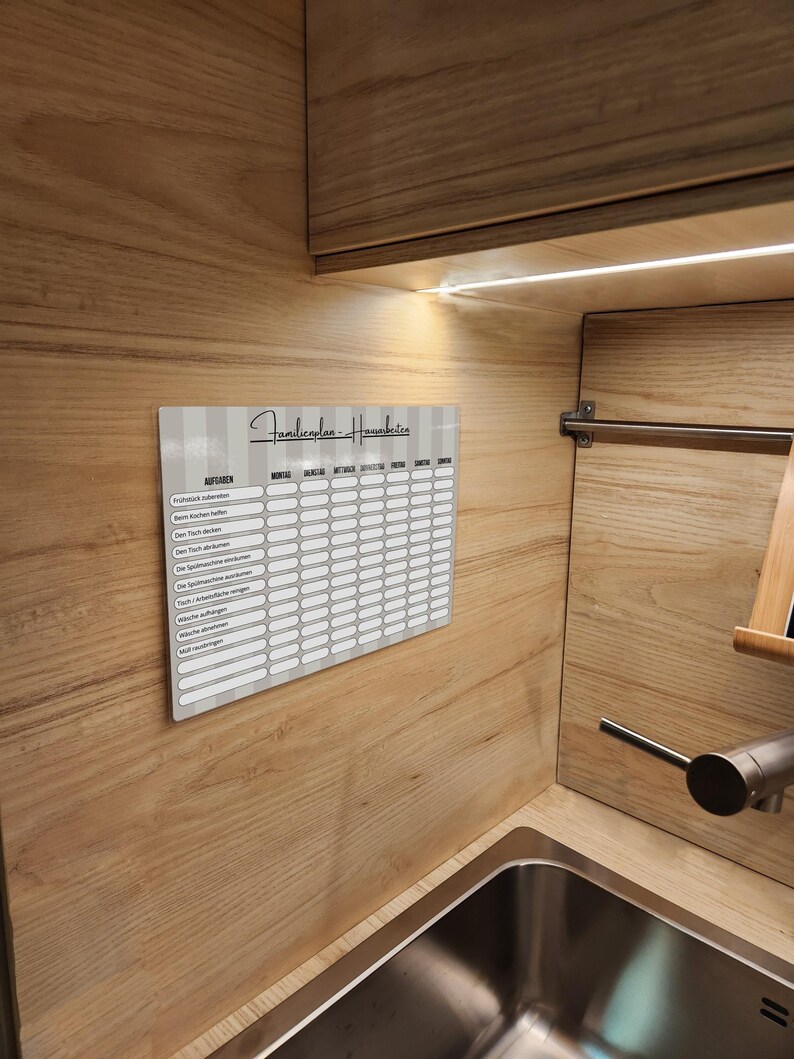 Laminierter Familien-putzplan A4 - Einfache Und Faire Organization Der ...