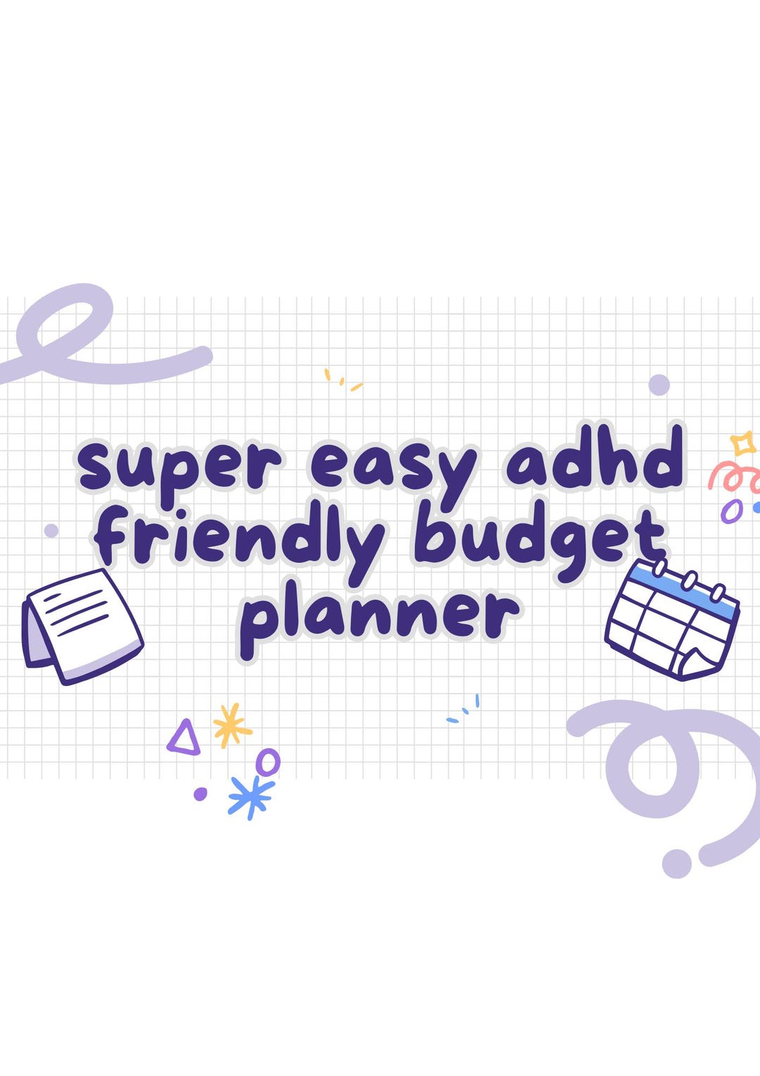 ADHD Budget Planner Printable PDF | Fun & Colourful Monthly Money ...