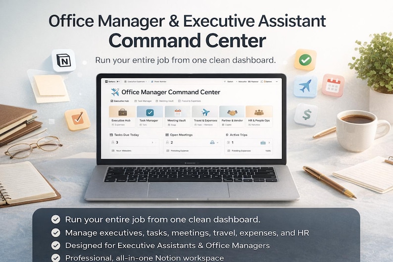 The Office Manager & Executive Assistant Command Center - Etsy