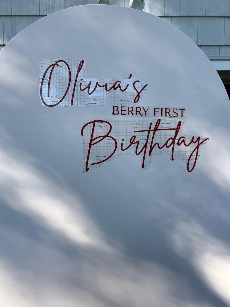 Berry First Custom Backdrop Vinyl - Etsy
