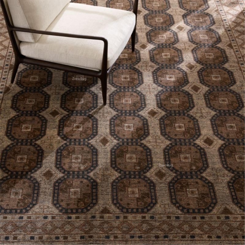 9x12 Vintage Rug Taupe - Etsy