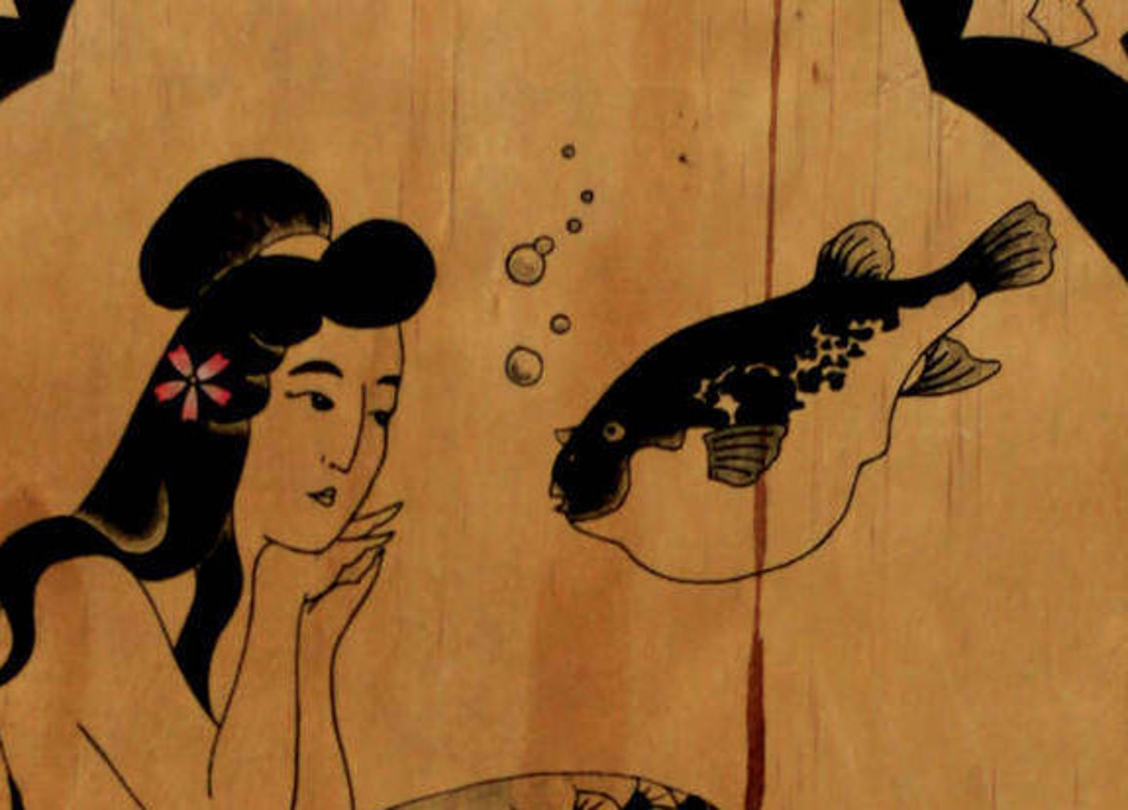 The Geisha Mermaid Art Print 12x16 - Etsy