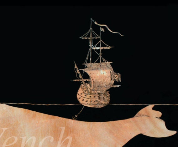 The Devil Whale Art Print 12 X 16 | Etsy