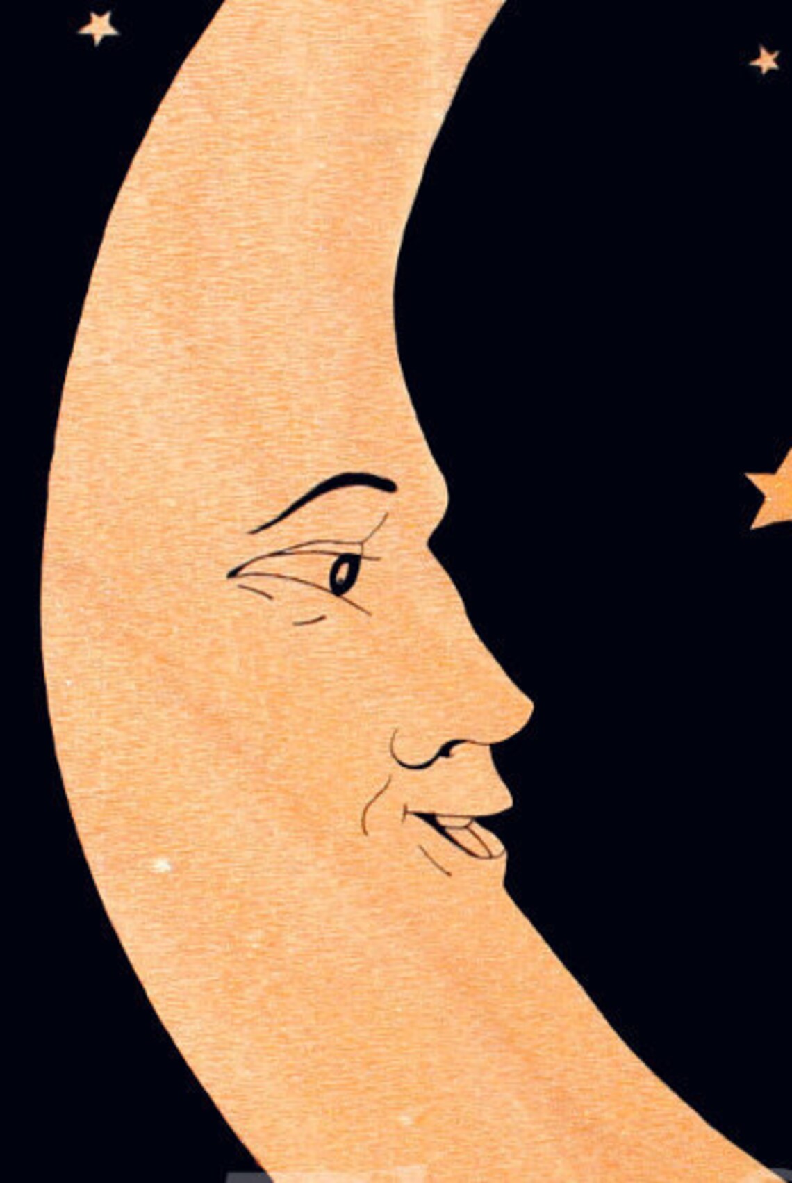Paper Moon Mermaid Art Print 12" X 16" - Etsy