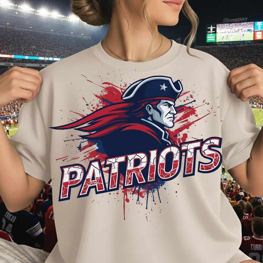 Patriots Football Mascot Shirt PNG File, Strong Team Pride Graphic ...