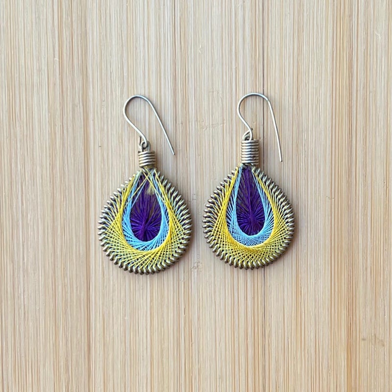Thread Earrings - Etsy