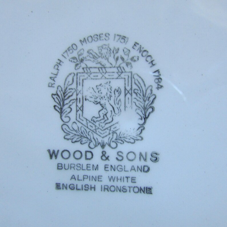 Wood and Sons Burslem England Ralph Moses Blue Romance | Etsy